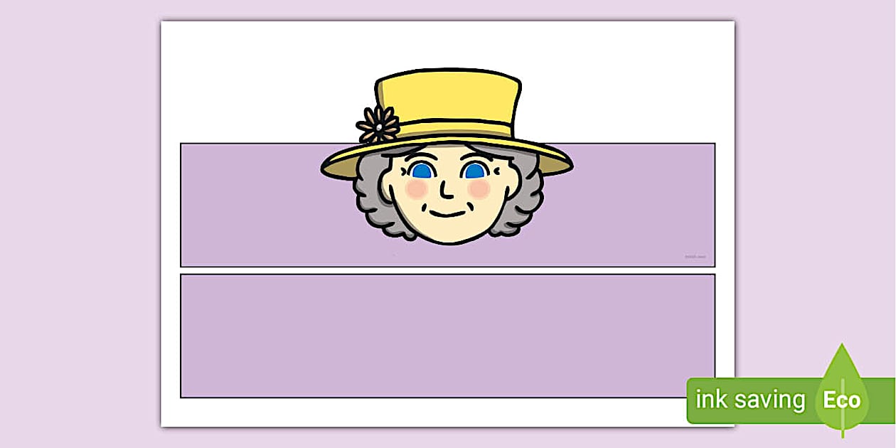 Queen Elizabeth II Role-Play Headband - Twinkl - EYFS