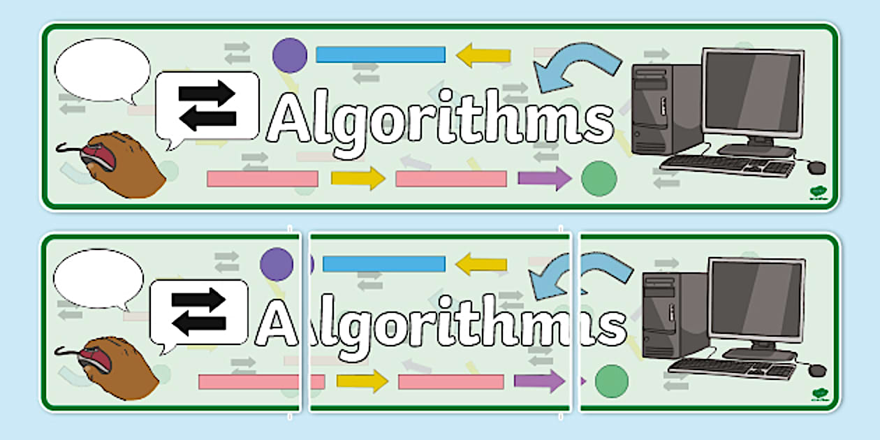 Algorithms Display Banner (Teacher-Made) - Twinkl