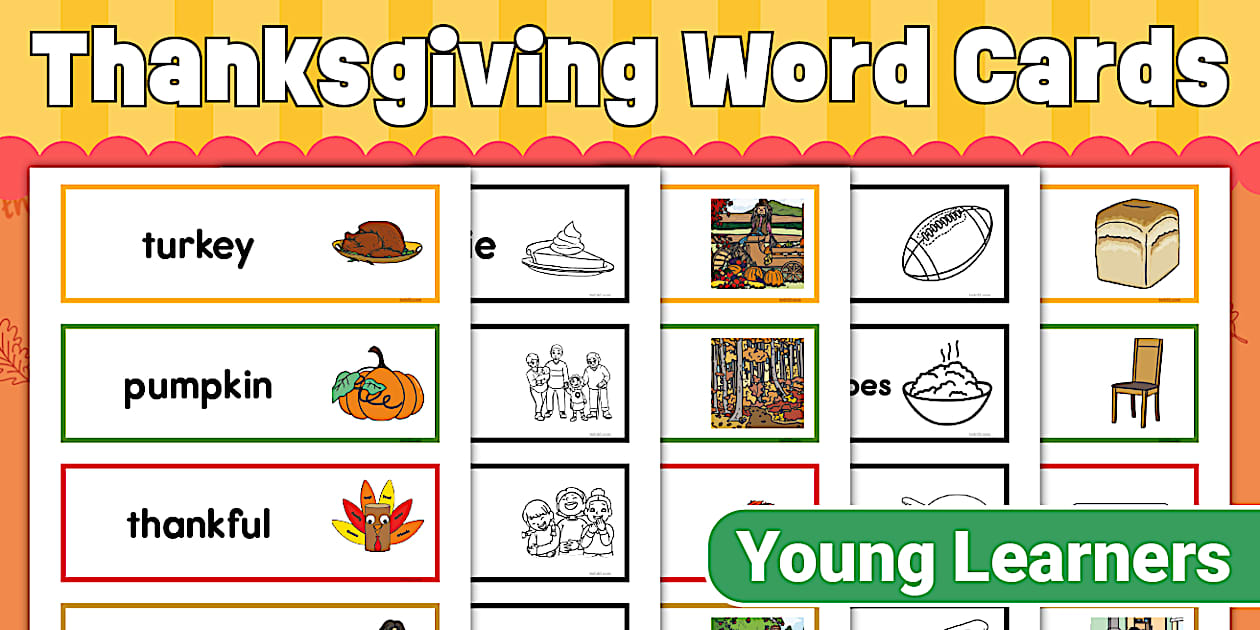 Thanksgiving Word Cards