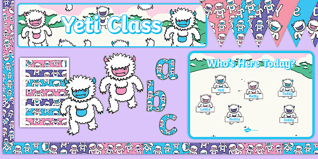 Yeti-Themed Display Pack (teacher made) - Twinkl