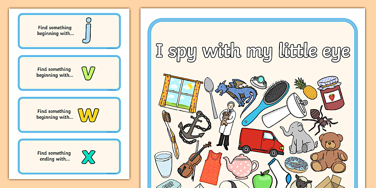 Phonics I Spy - Set 6 - ESL Phonics I Spy Game - Twinkl