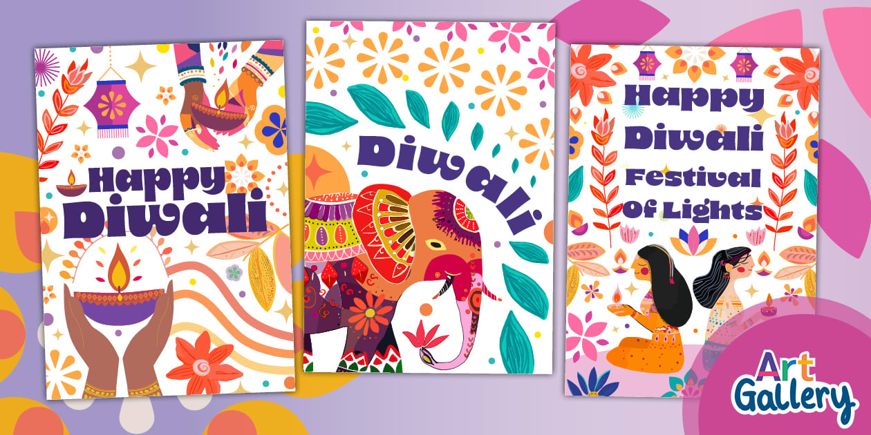 Diwali Posters (Teacher-Made) - Twinkl