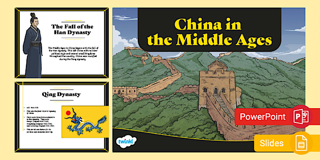China: The Middle Ages PowerPoint & Google Slides for 6th-8th Grade