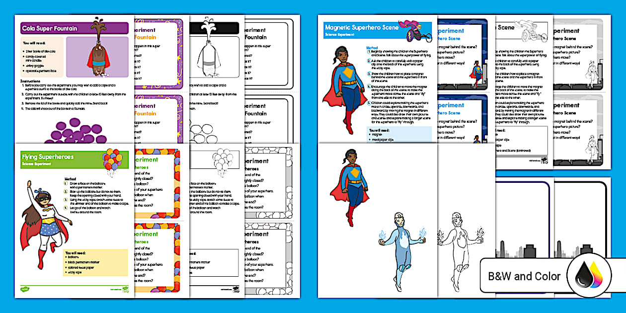 Superhero Science Experiments Pack for Kids | Twinkl USA