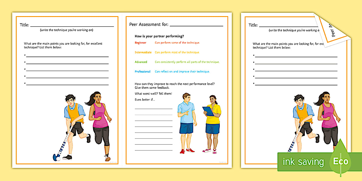 PE Generic Assessment For Learning Techniques Card - Twinkl