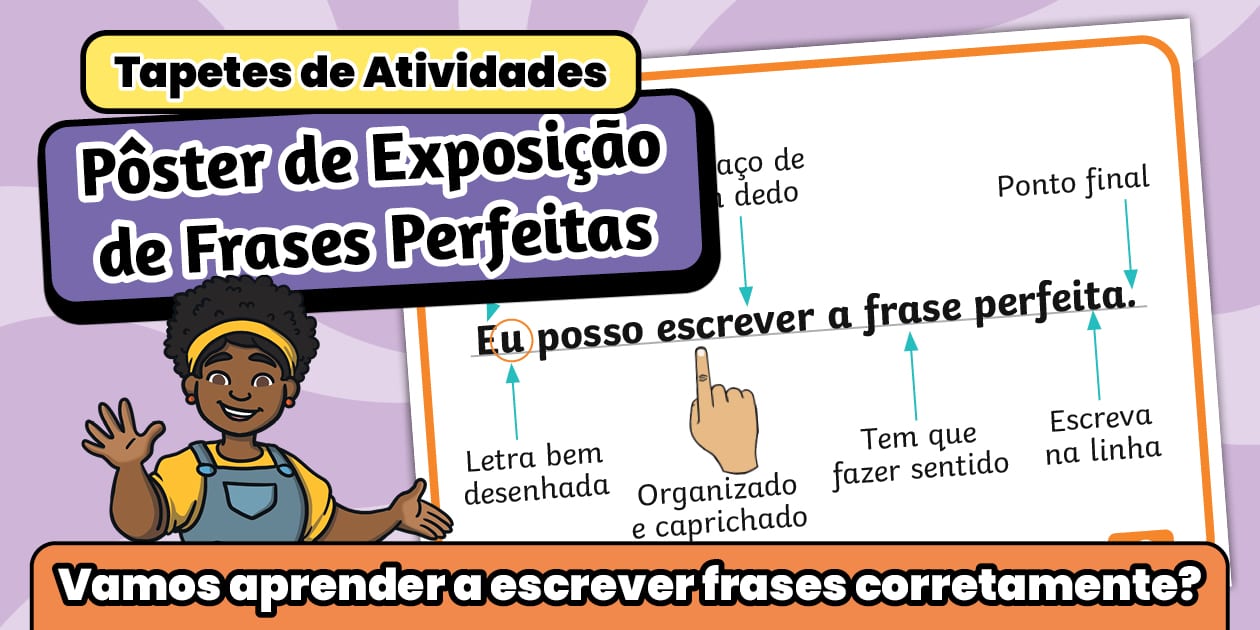 Pôsteres de Exposição de Frases Perfeitas