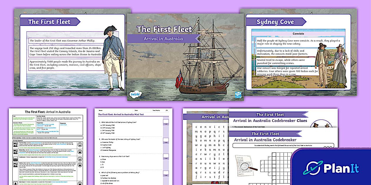 Year 4 HASS History The First Fleet Lesson 3