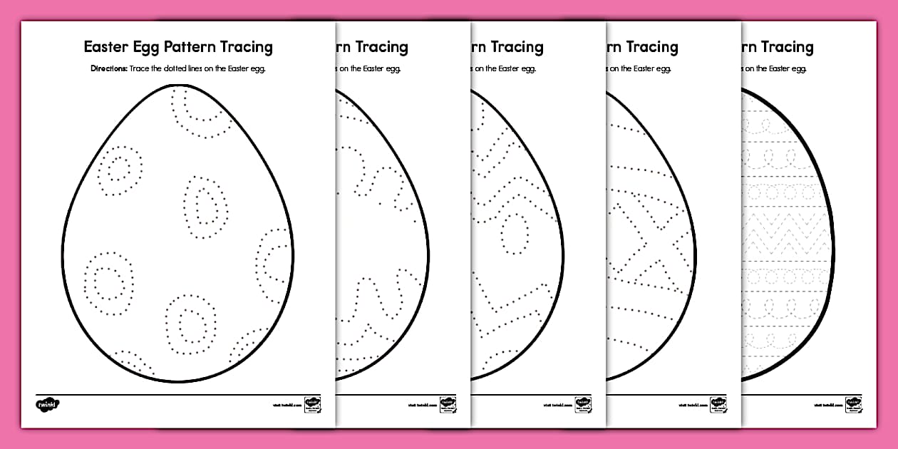 Easter Egg Tracing | Special Education Resource | Twinkl USA