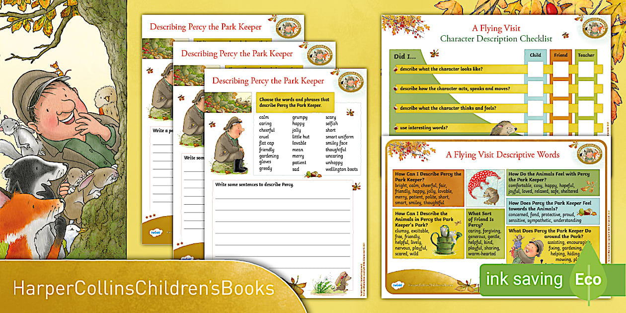 FREE! - Percy the Park Keeper, A Flying Visit Character Description