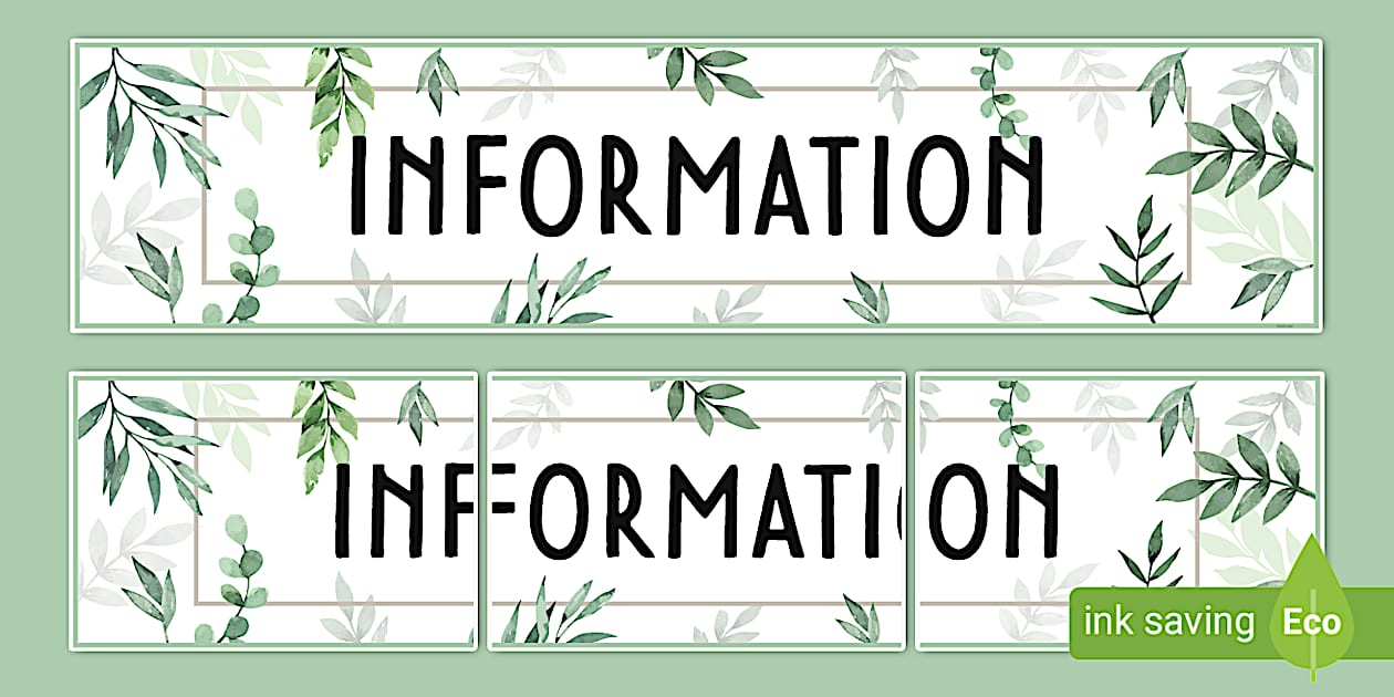 Botanical Information Display Banner (teacher made) - Twinkl