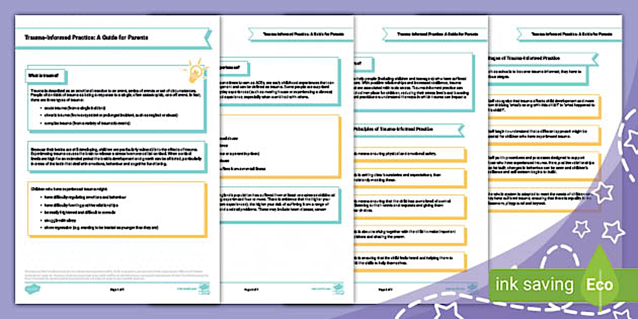 Parent Guide To Trauma-Informed Practice | Wellbeing Support