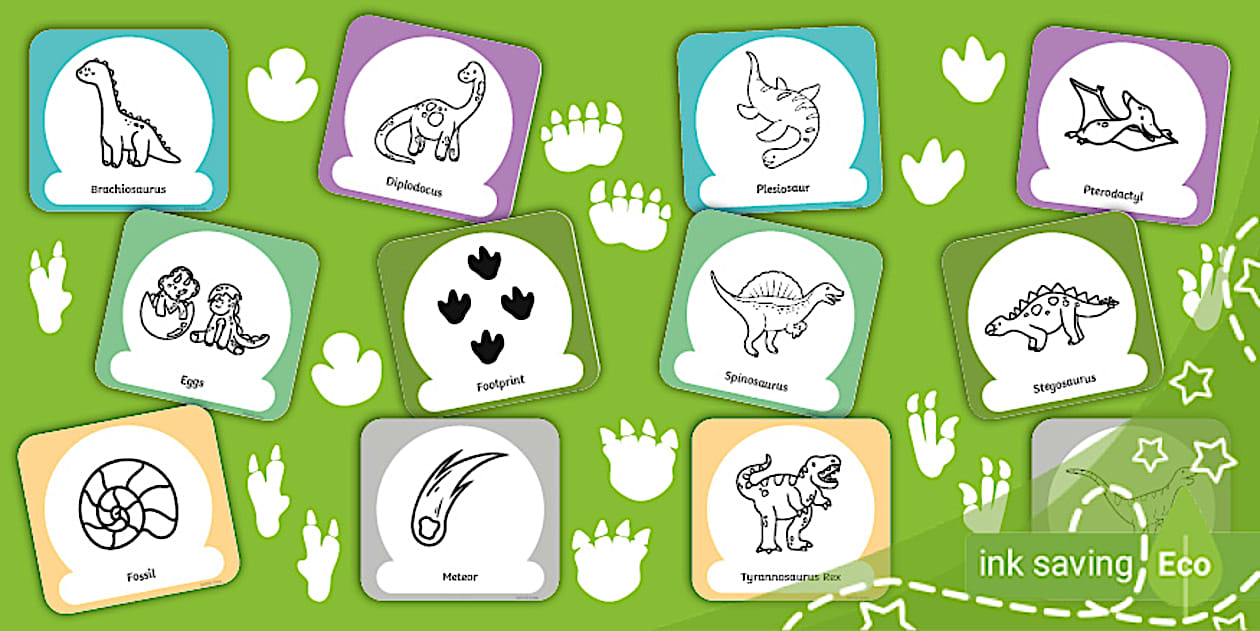 My First Dinosaur Flashcards - Twinkl