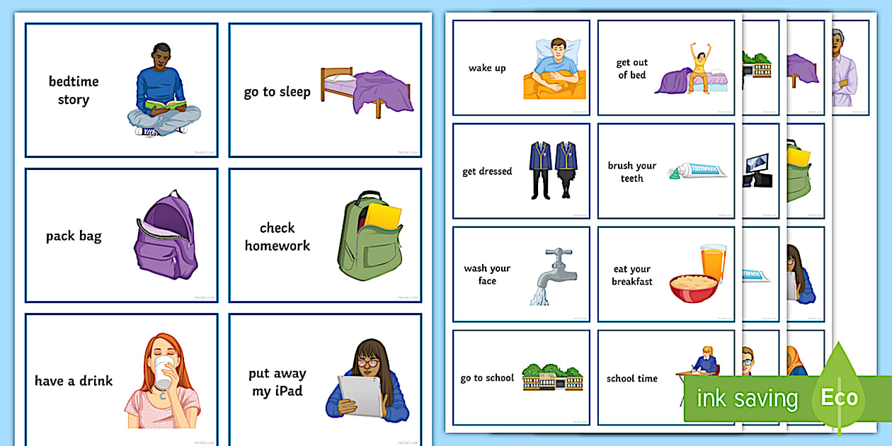 Editable Daily Routine Visual Aid (teacher made) - Twinkl