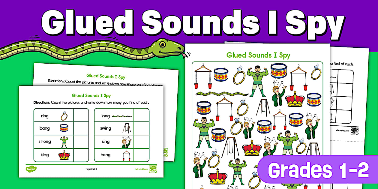 Glued Sounds I Spy Activity for 1st-2nd Grade
