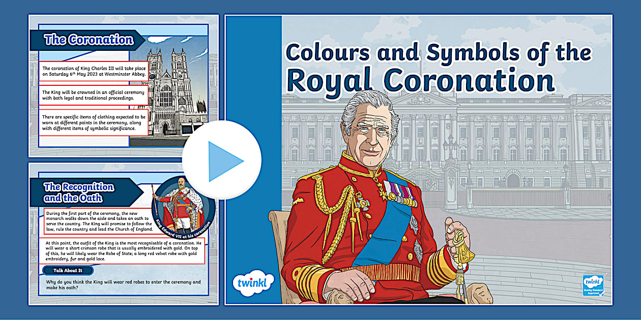 KS2 Colours and Symbols of the Royal Coronation - Twinkl