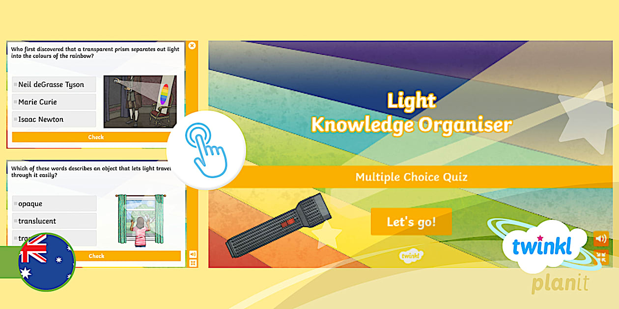 Year 5 Science Light Interactive Quiz