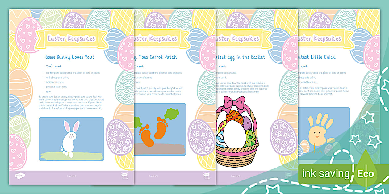 Easter Keepsakes (teacher made) - Twinkl