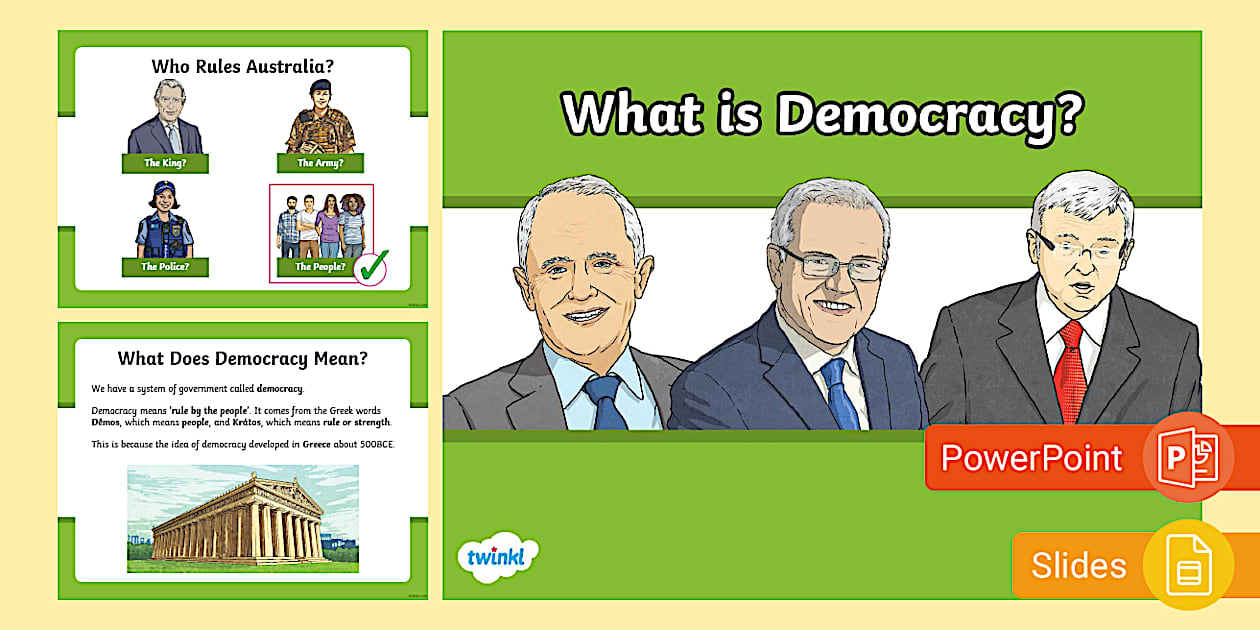 What is Democracy? PowerPoint (teacher made) - Twinkl