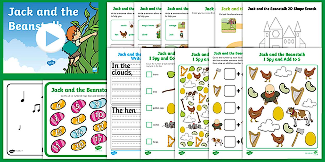 Share a Story - Jack and the Beanstalk Story Pack School Closure Pack ...