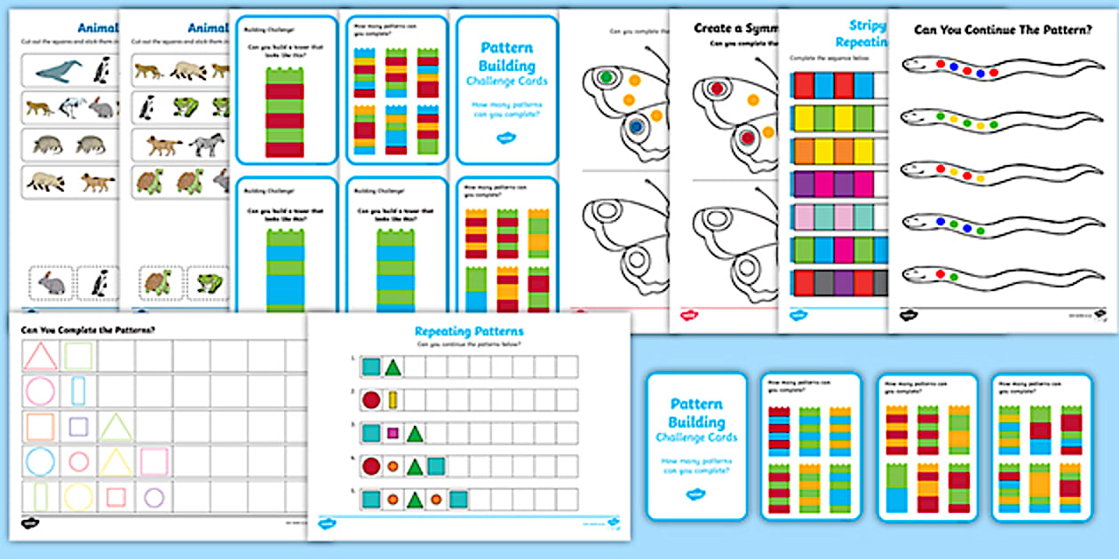 Pattern Worksheets for Grade R | Twinkl South Africa Maths