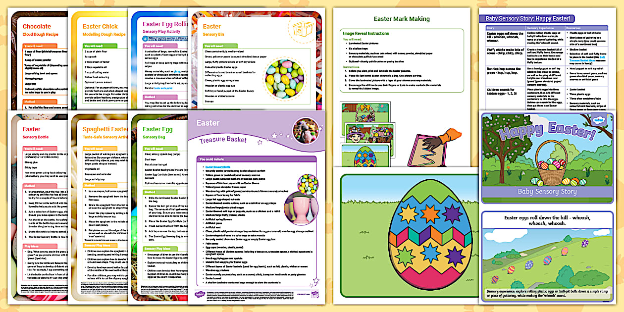 Easter Sensory Activities Pack | Sensory Play | Twinkl