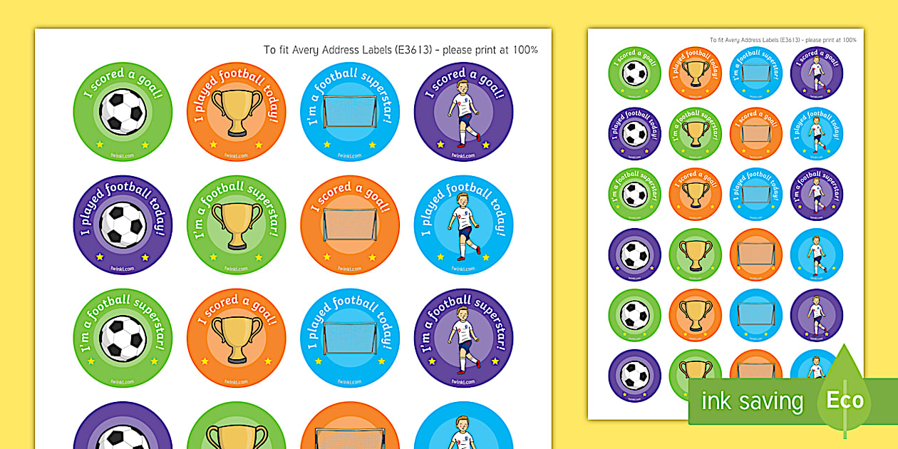 Football Reward Stickers (teacher made) - Twinkl