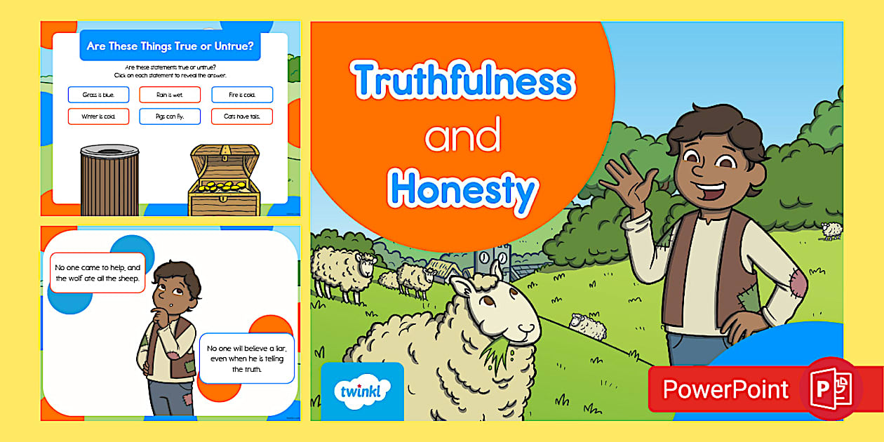 Truthfulness and Honesty PowerPoint for K-2nd Grade - Twinkl