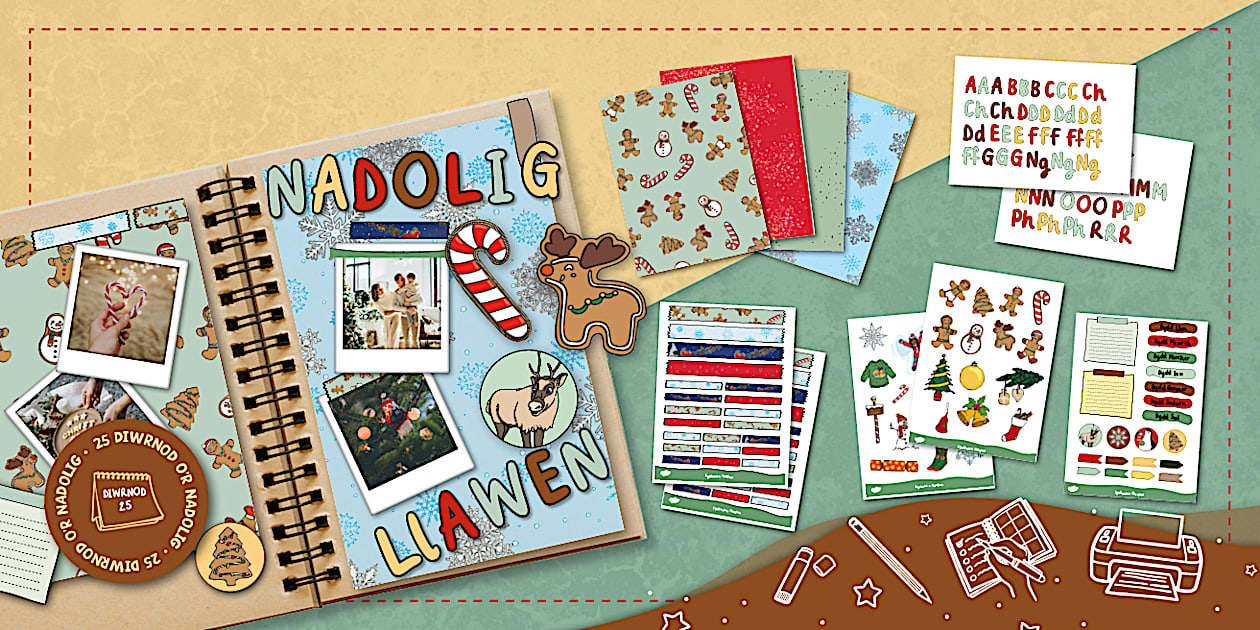 25 Diwrnod 'Dolig: Rhagfyr 25ain – Pecyn Llyfr Lloffion