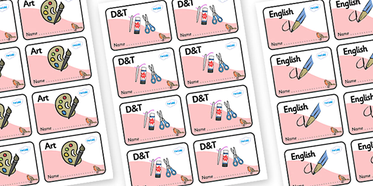 Robin Themed Editable Book Labels (teacher made) - Twinkl