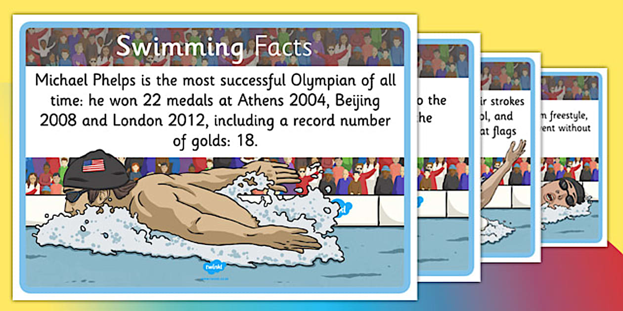 Swimming Display Facts (Hecho por educadores) - Twinkl