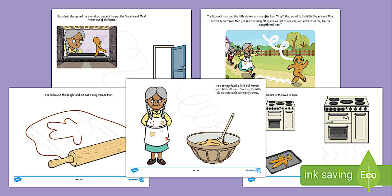 The Gingerbread Man Fine Motor Skills Story | Twinkl