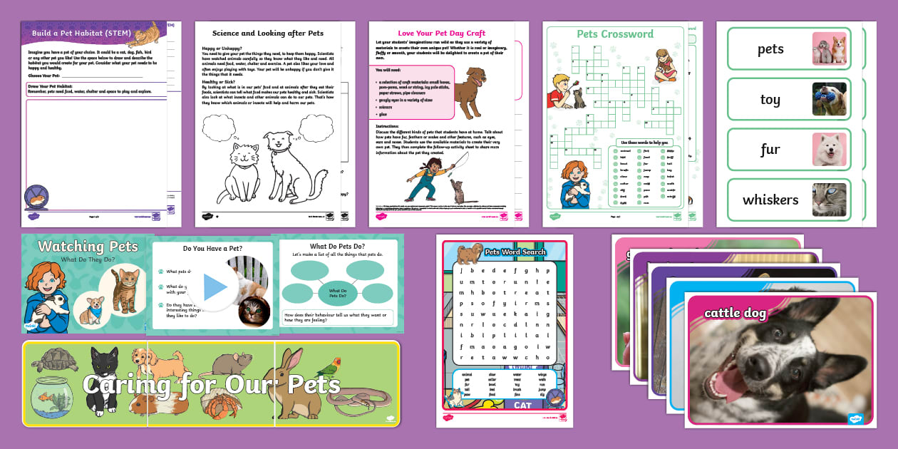 Pets Resource Pack - Primary STEM Resources