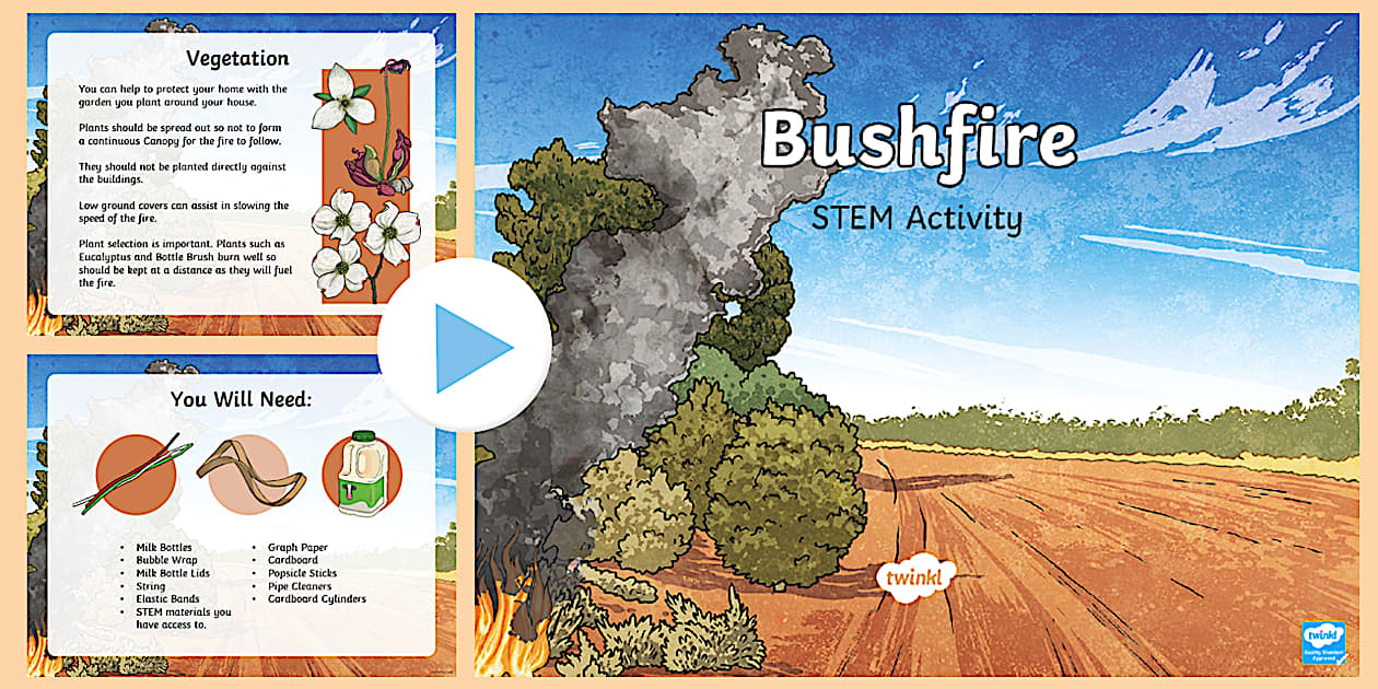 Bushfire STEM Challenge PowerPoint | Natural Disasters