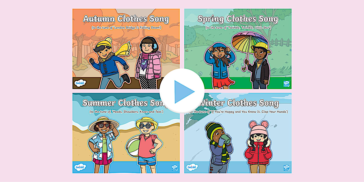Seasonal Clothes Song PowerPoint Pack (teacher made)