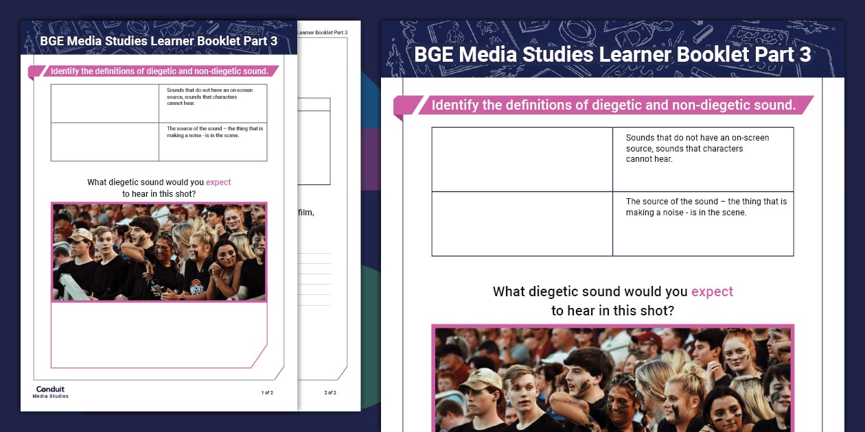 BGE Media Studies Unit Part 3 Learner Booklet (teacher made)