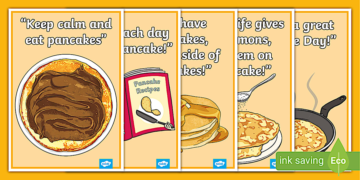 Pancake Day Quotes - Primary Resources (teacher made)