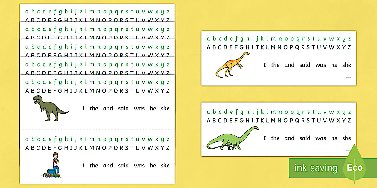 Editable Alphabet Strips to Support Teaching on Harry and the Bucketful of
