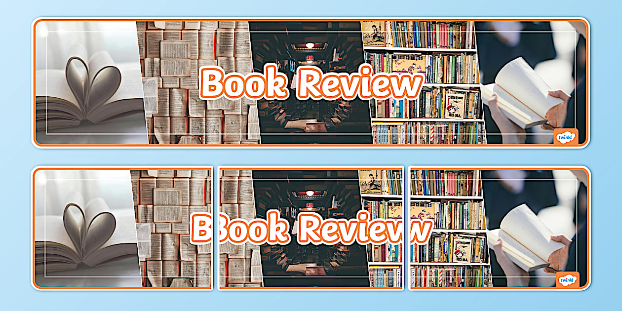 Book Review Photo Display Banner (Teacher-Made) - Twinkl