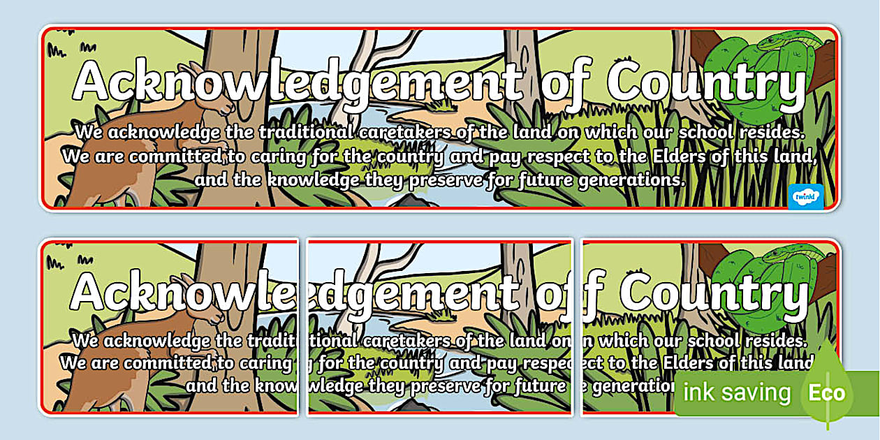 Acknowledgement of Country Australia | Banner | Twinkl