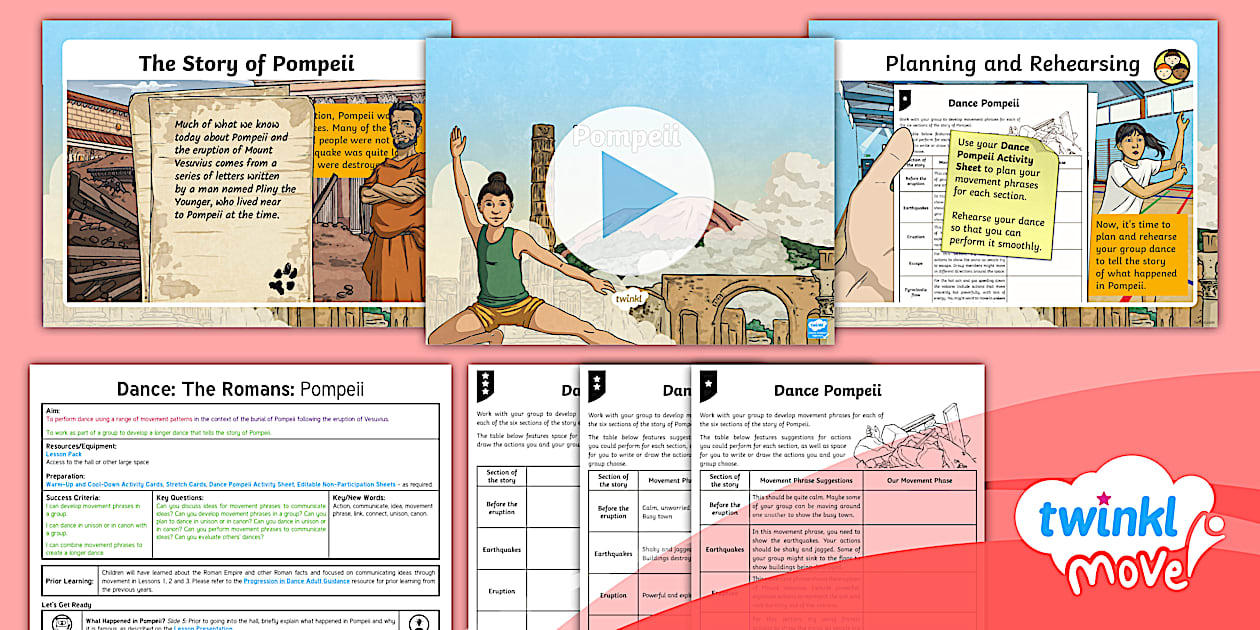 Twinkl Move PE – Year 4 Dance: The Romans Lesson 4: Pompeii