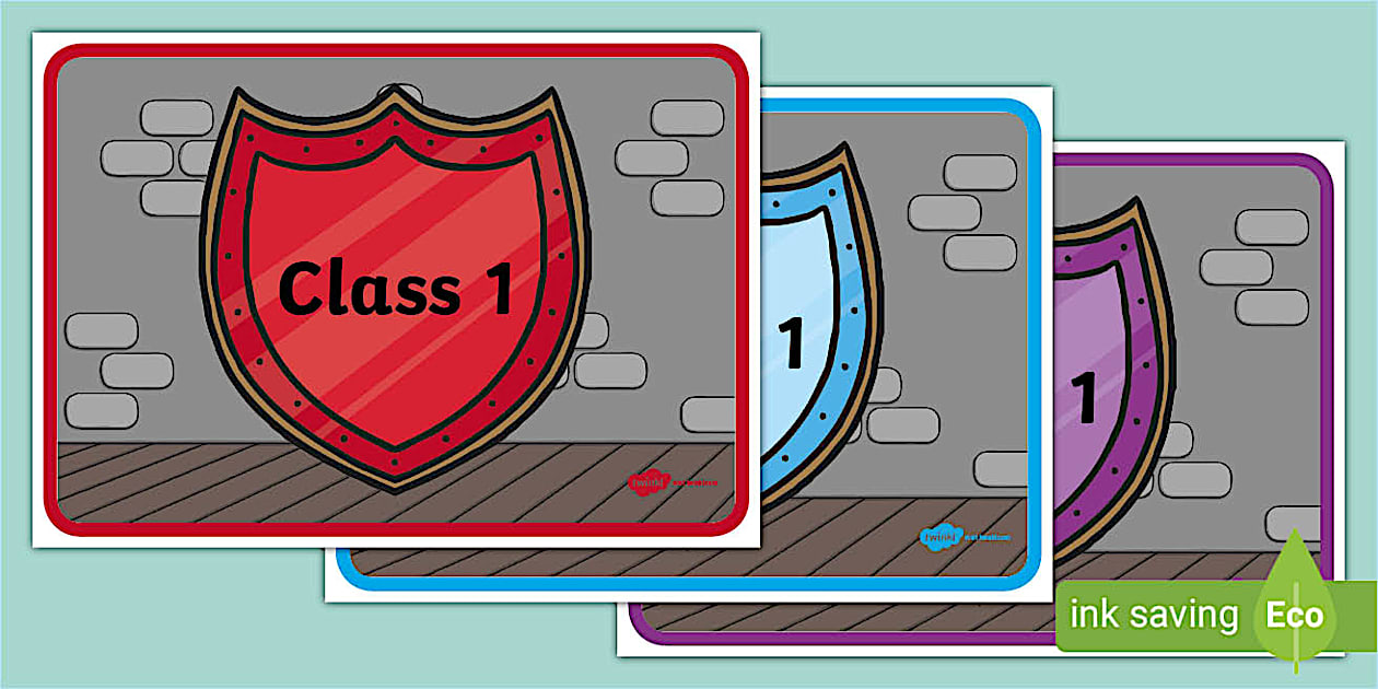 Shield Editable Door Sign (teacher made) - Twinkl