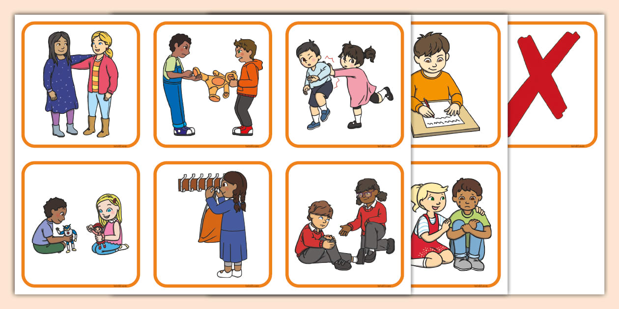 KS1 Class Charter Sorting Cards (teacher made) - Twinkl
