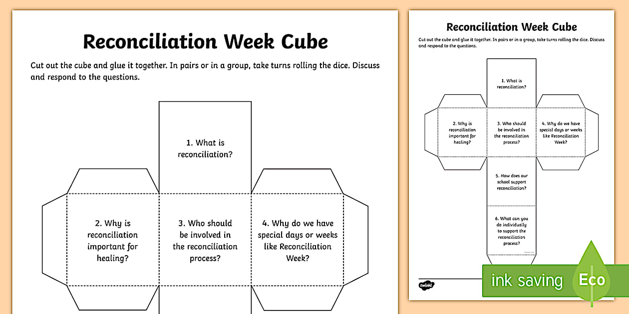 Activity Cube on Australia's National Reconciliation Week