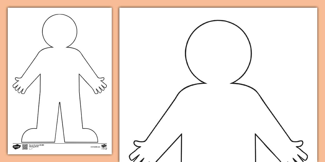 BW Character Outline Colouring | Colouring Sheets - Twinkl