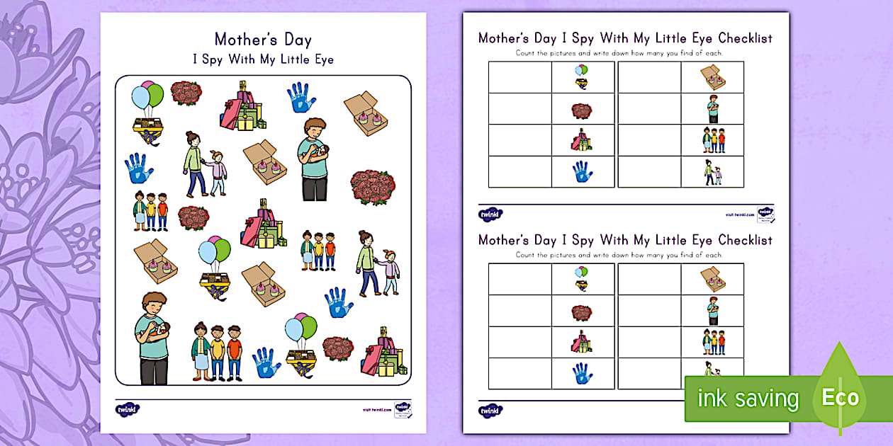 Mother's Day I Spy | Educational Resources | Twinkl USA