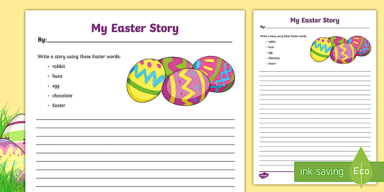 My Easter Story Writing Worksheet / Worksheet (teacher made)