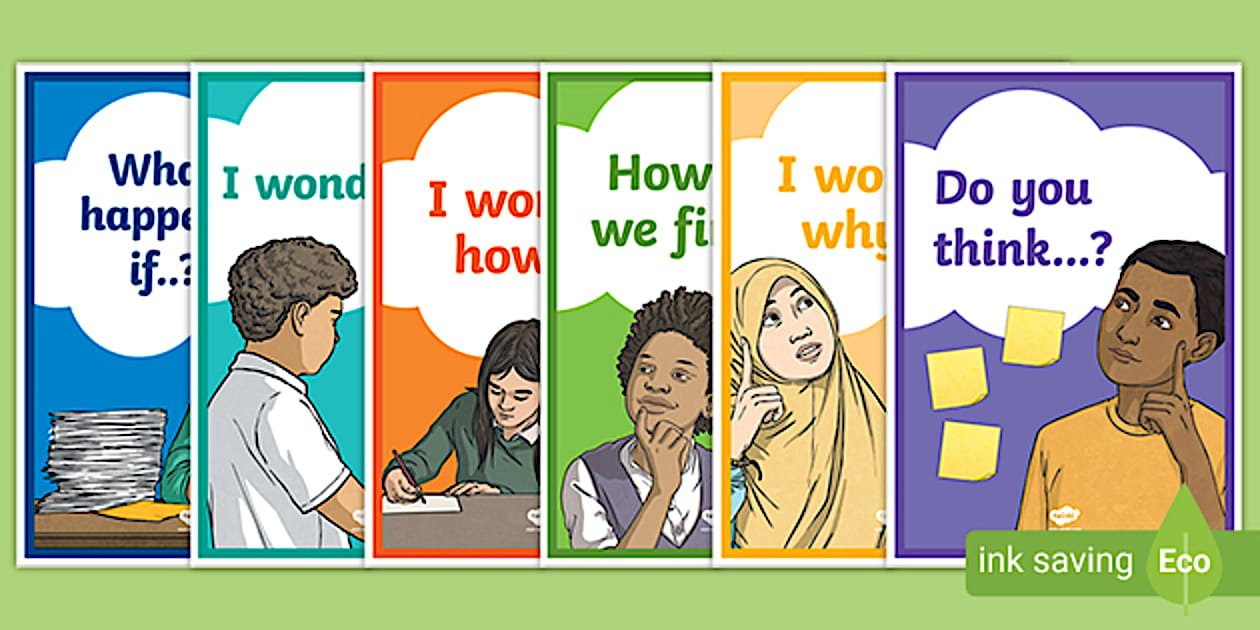Editable Scientific Enquiry Question Posters (teacher made)
