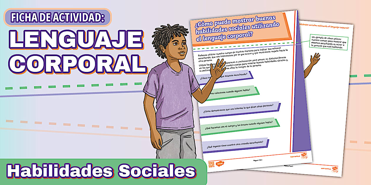 Ficha de actividad: Lenguaje corporal – Habilidades sociales