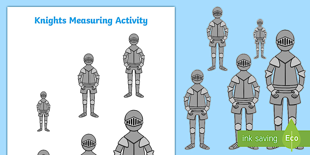 Knights Measuring Activity (teacher made) - Twinkl