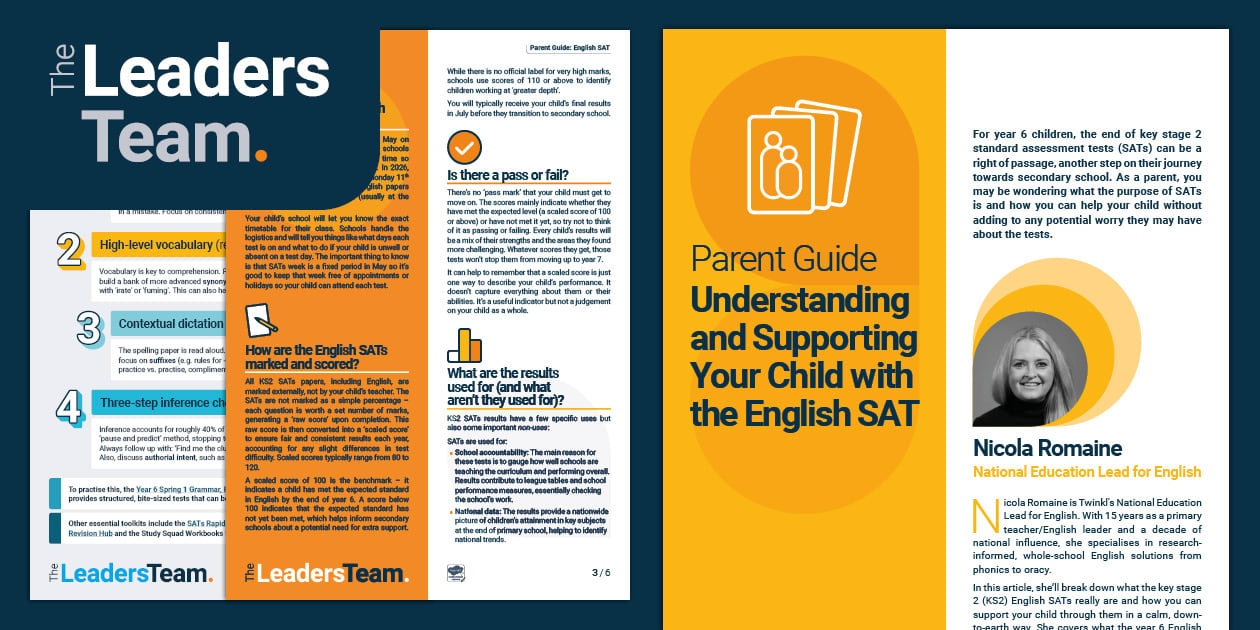 English SATs Guide for Parents